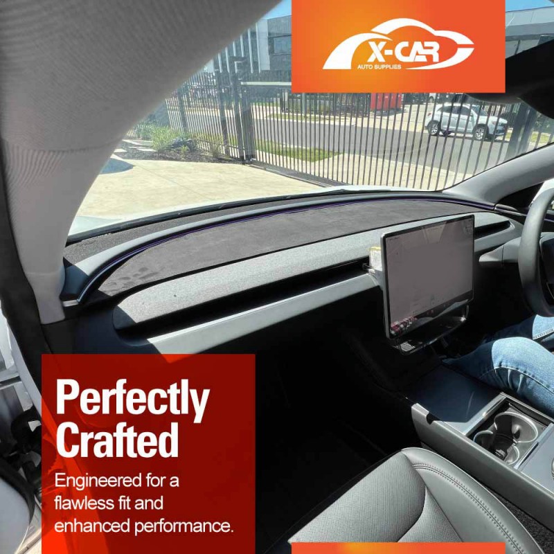 Dash Mat for Tesla Model Y Juniper 2025-Onwards Non-Slip Microfiber Pad ...
