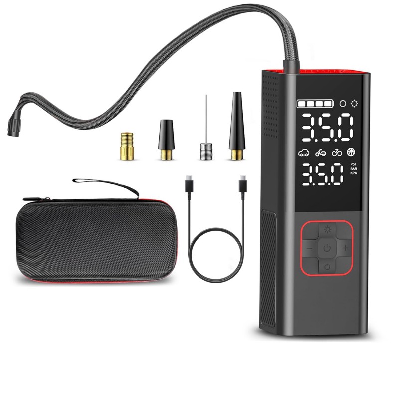 Premium Portable Cordless Electric Air Pump Air Compressor with Digital ...