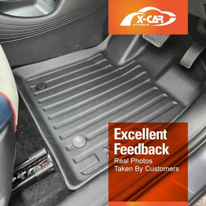 3D Floor Mats Boot Liner for BYD Atto 3 Atto3 2022-Onwards All Weather ...