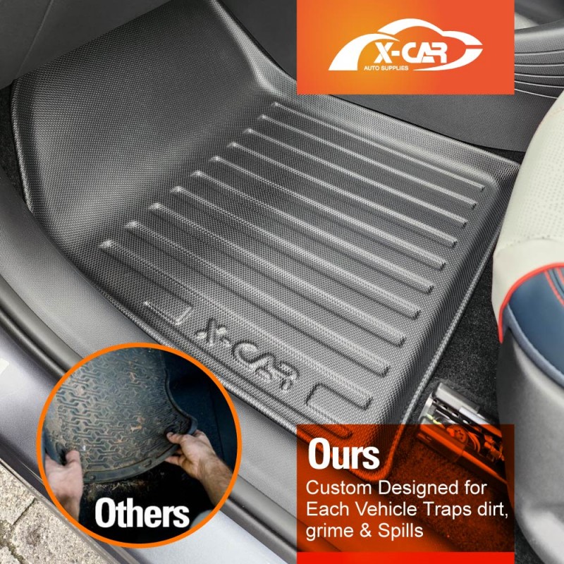 3D Floor Mats for Nissan X-trail Xtrail T33 Petrol 2022-Onwards Heavy ...