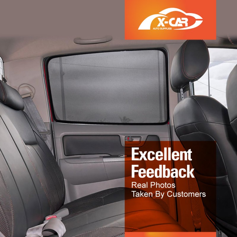 Rear Window Sun Shade for Toyota Hilux Dual Cab 2005-2015 Car Sun Blind ...