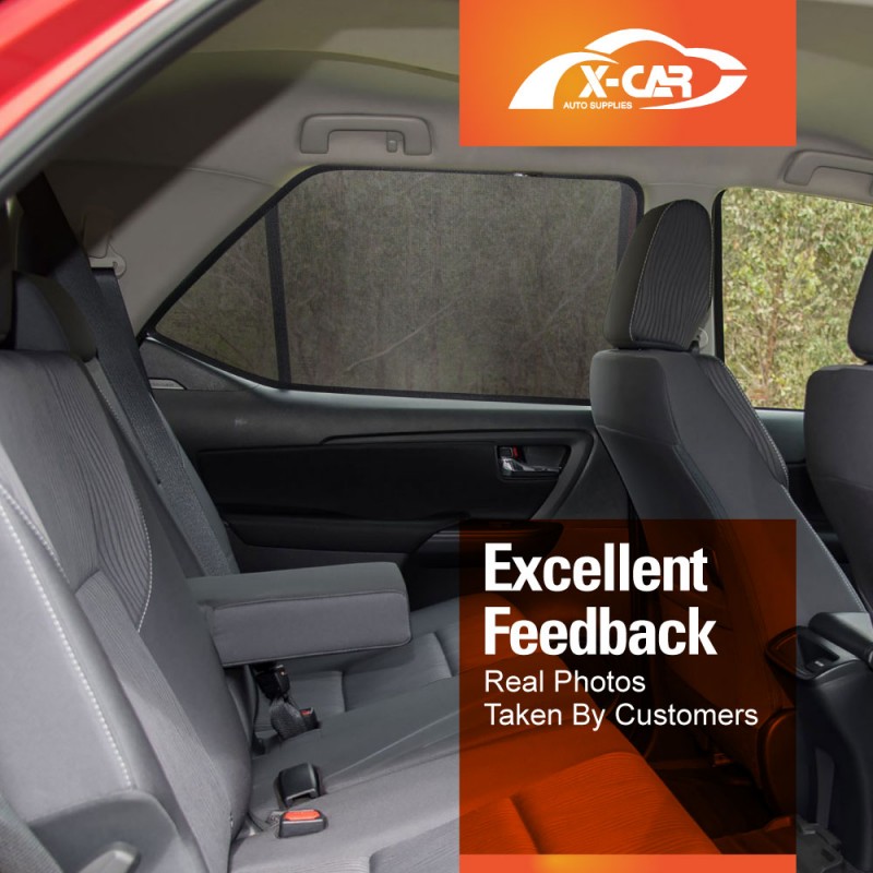 Rear Window Sun Shade for Toyota Fortuner 2015-2025 Car Sun Blind Mesh