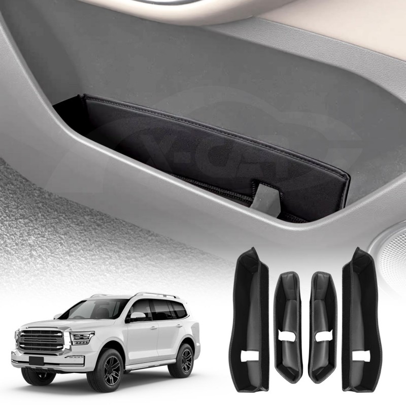 Premium PU leather Car Door Side Storage Box Tray for GWM Tank 500 ...