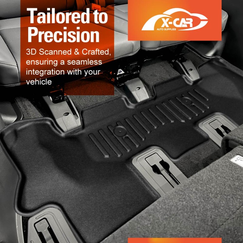 3D Heavy Duty All Weather Car Mats Boot Liner Floor Liner Full Set for ...