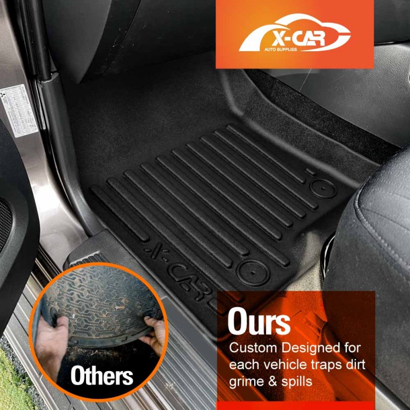 3D Floor Mats for Mitsubishi Pajero 2006-2022 Heavy Duty All Weather ...