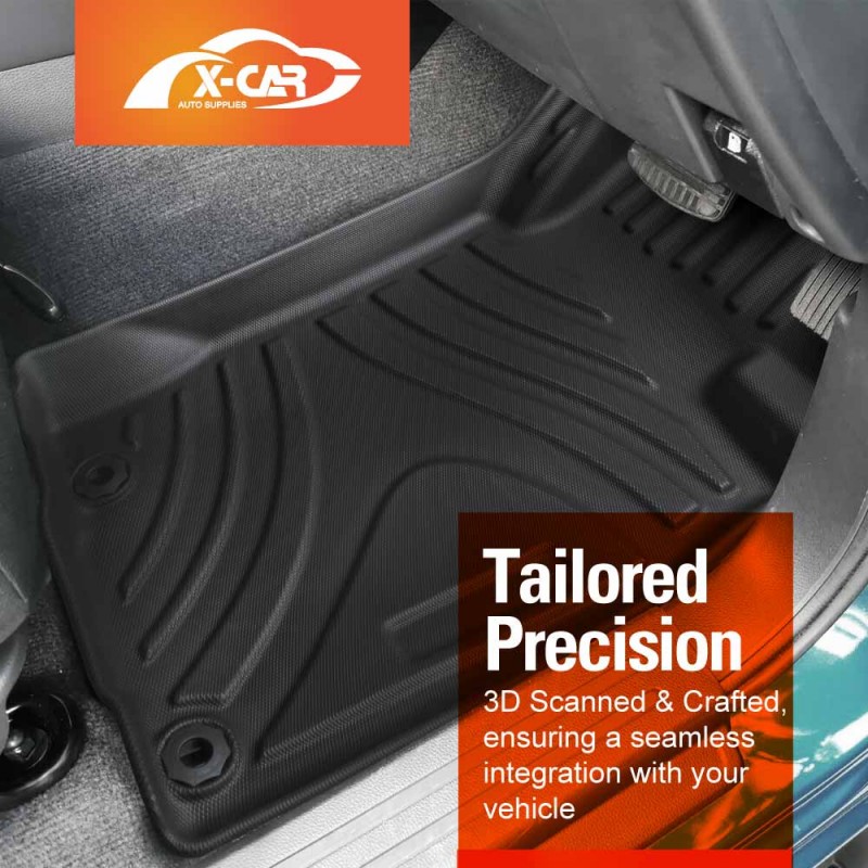 3D Floor Mats for Mitsubishi Triton MQ MR Single Cab 2015-2024 All ...