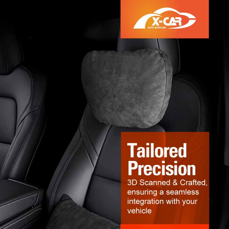 Black Headrest Pillow for Tesla Model Y Juniper 2025-Onwards Car Seat ...