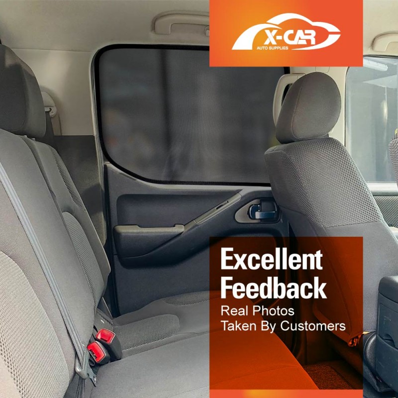 Rear Window Sun Shade for Nissan Navara D40 Dual Cab 2005-2015 Car Sun ...