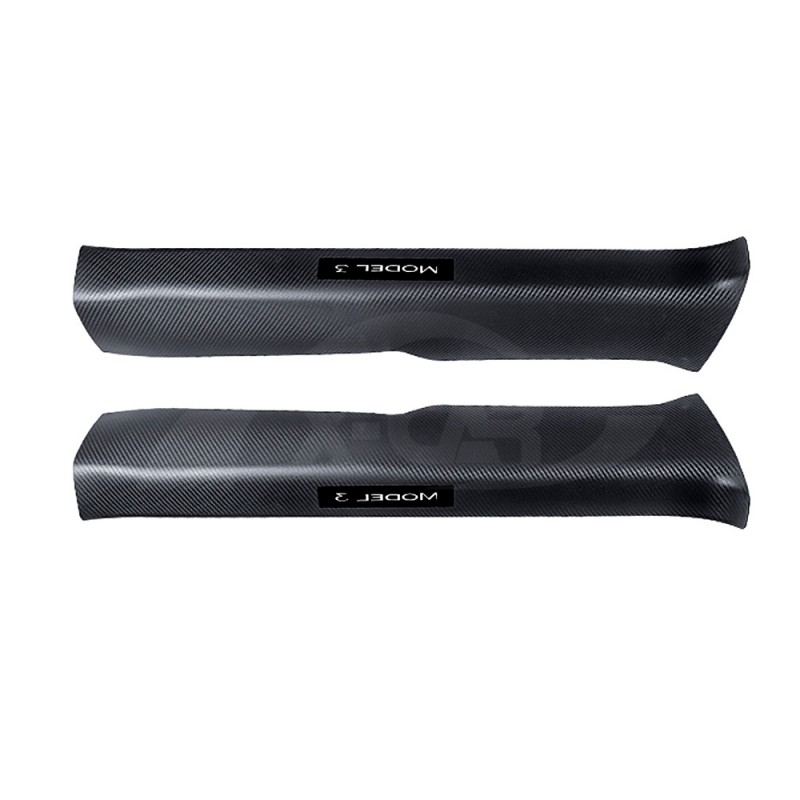 Tesla Model 3 Highland 2023-2025 Carbon Fiber Style Front Door Entry ...