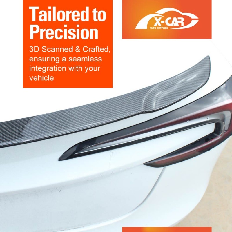 Sporty Matt Black Style Spoiler for Tesla Model 3 Highland 2023-Onwards ...