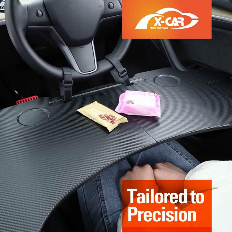 Foldable Table Tray for Tesla Model Y Juniper 2025-Onwards Carbon Fibre ...