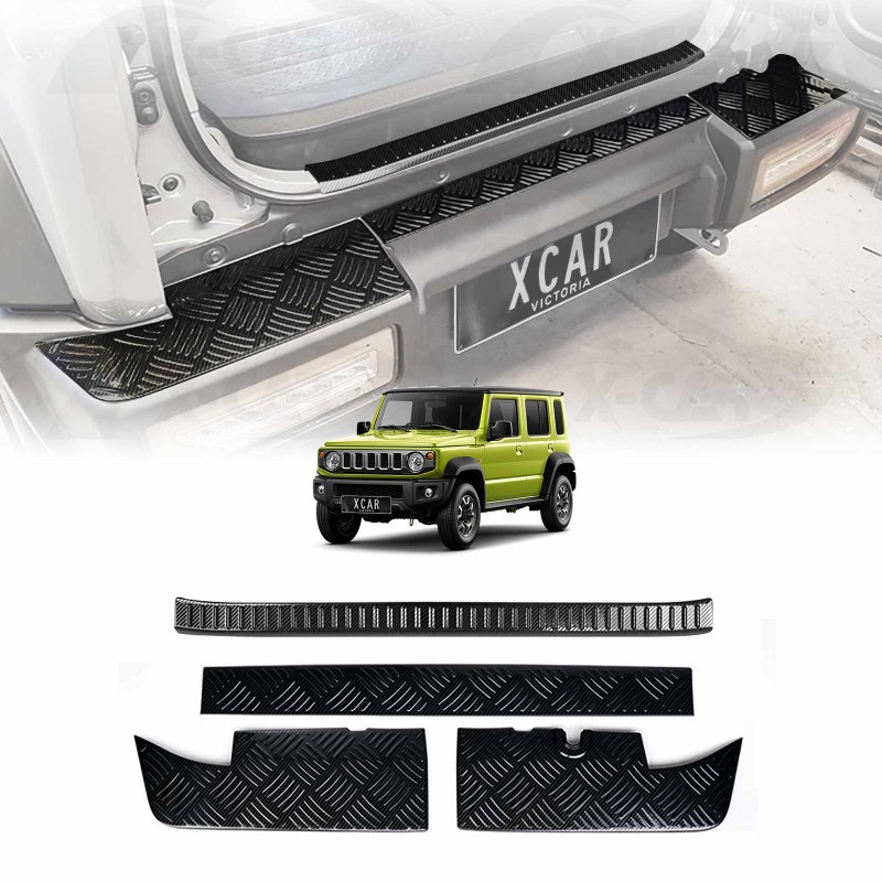 Rear Bumper Guard & Boot Sill Protector Panel for Suzuki Jimny XL 5 ...