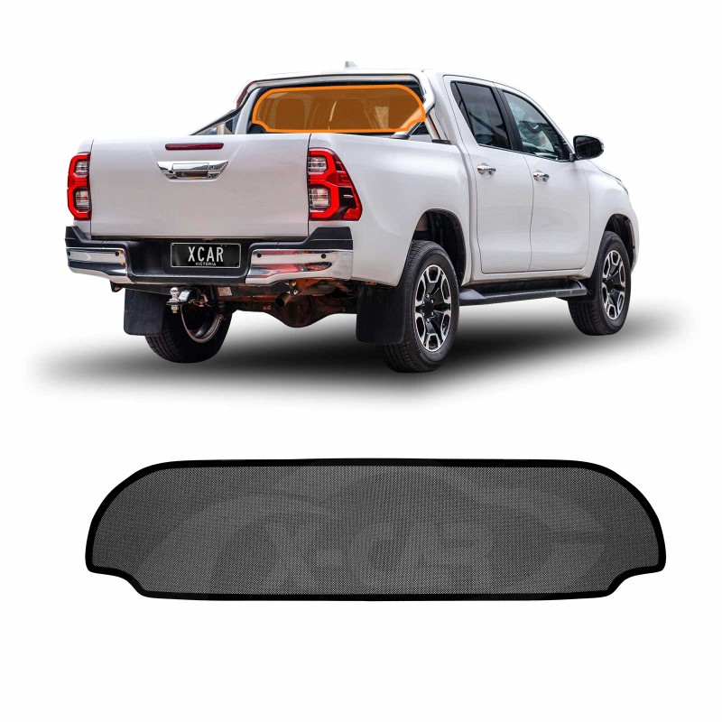 Rear Windscreen Sun Shade for Toyota Hilux SR5 Double Cab 2015-2025 Car ...