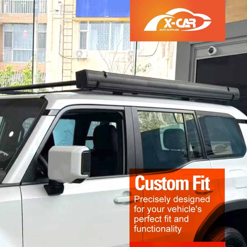 Roof Rack Rear Ladder LED Awning for Toyota Prado 250 Series GX/GXL ...