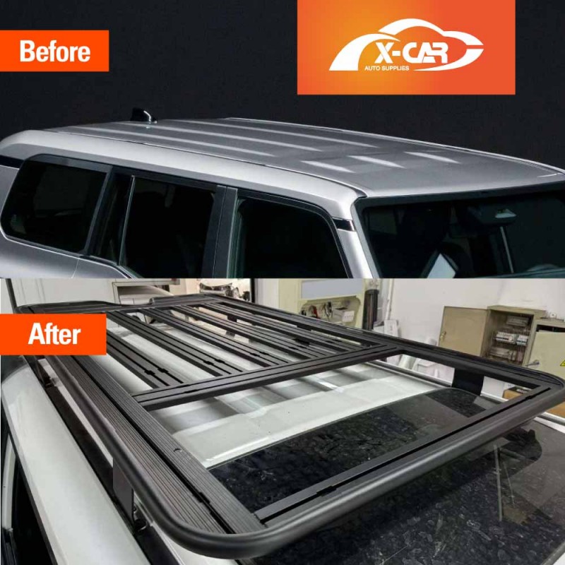 Roof Rack Rear Ladder LED Awning for Toyota Prado 250 Series GX/GXL ...