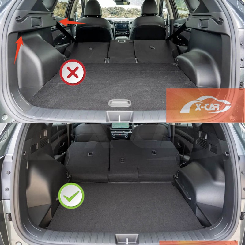 Retractable Cargo Cover for Hyundai Tucson 2021-2025 Rear Rack ...