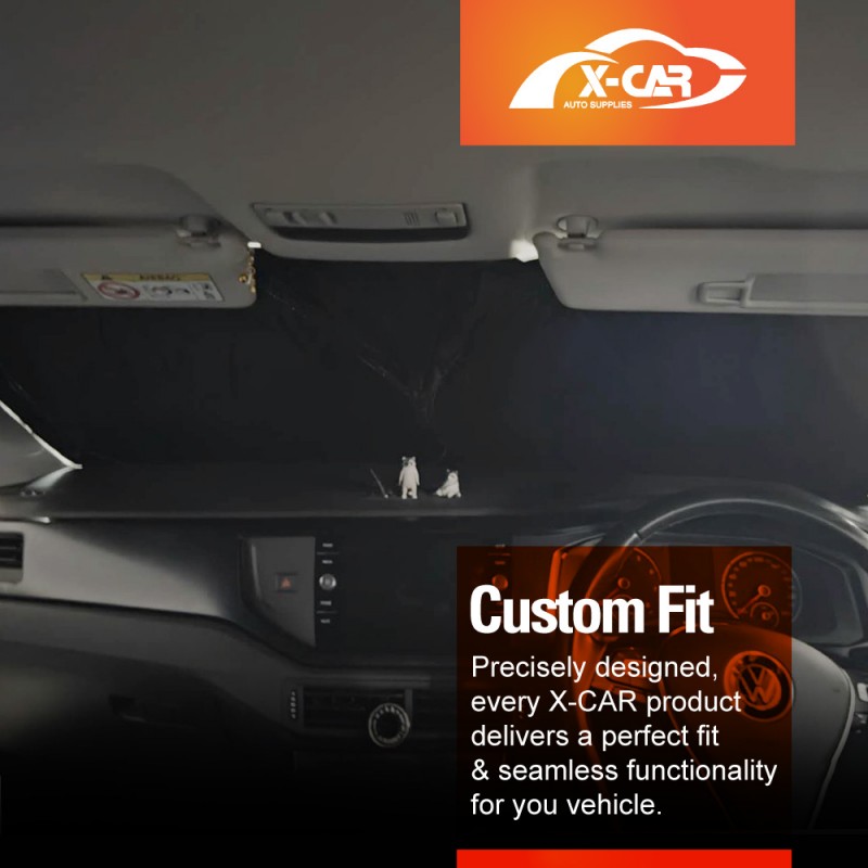 WindScreen Sun Shade for Volkswagen Polo MK6 Hatch 2018-Onwards Blocks ...