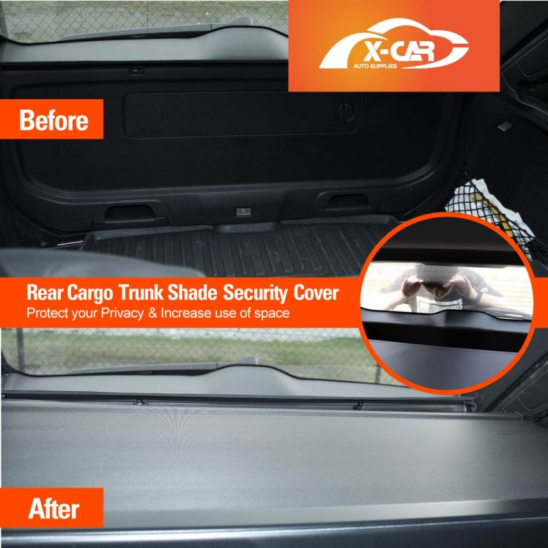 Retractable Cargo Cover for Volvo XC90 2015-Onwards Rear Rack Partition ...