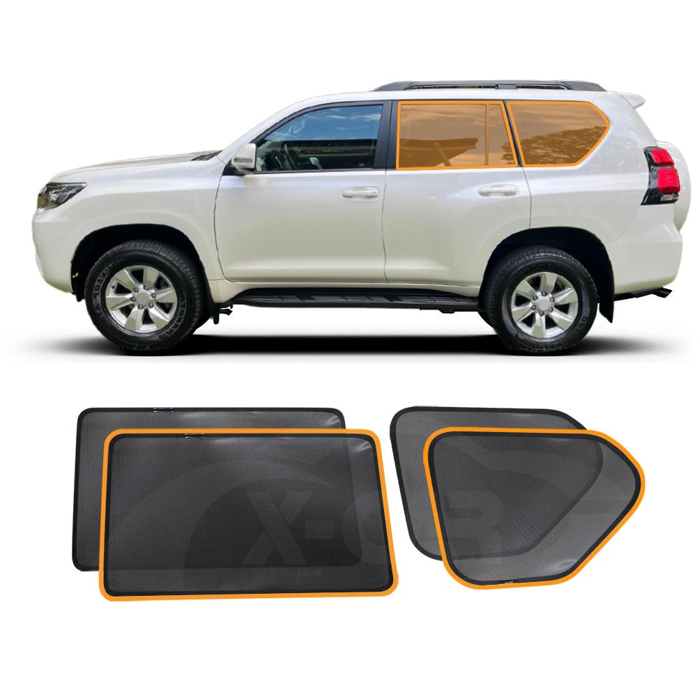 Port Rear Window Sun Shade for Toyota Prado 150 Series 2009-2024 Car ...