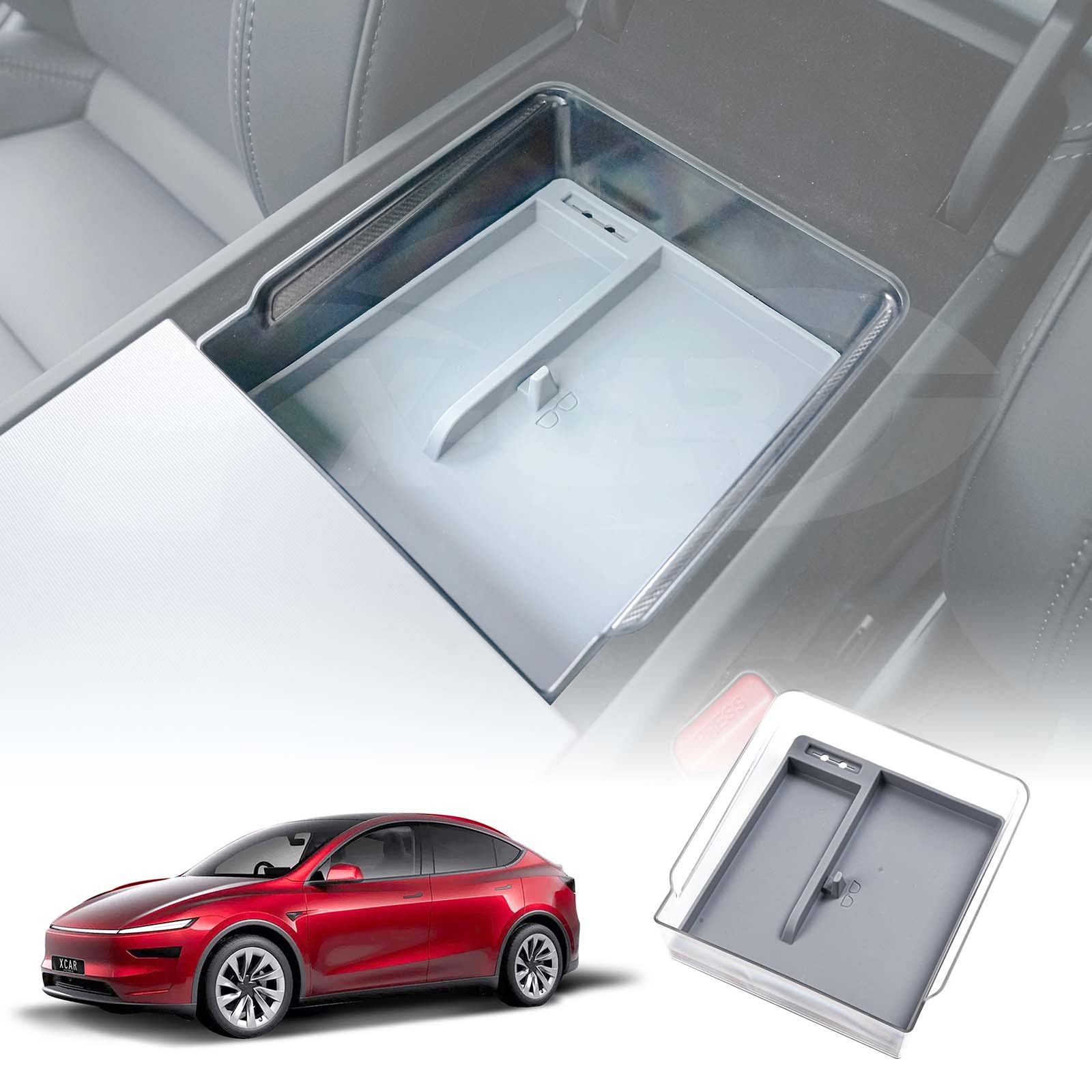 Centre Console Mid Organizer Tray for Tesla Model Y Juniper 2025 ...