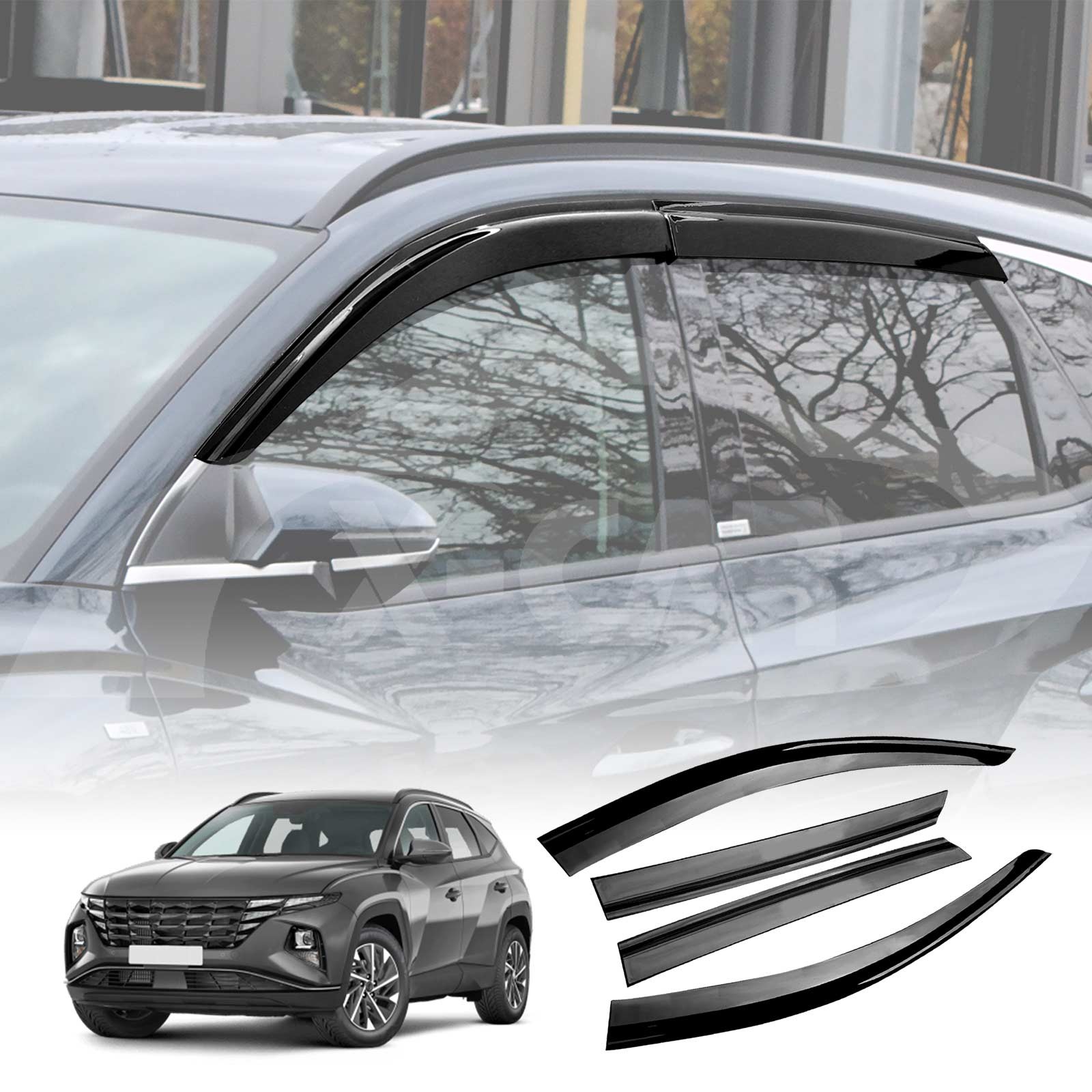 Weathershields for Hyundai Tucson 2021-2025 Car Weather Shields Wind ...