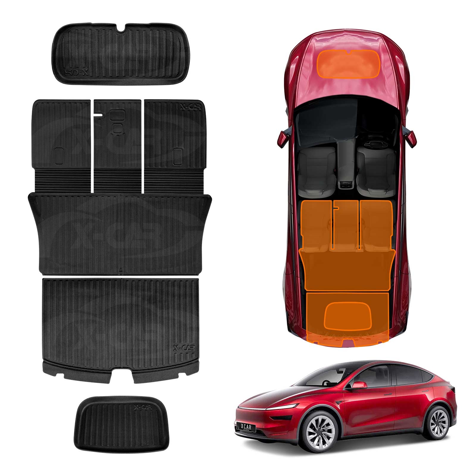 2-In-1 Boot Liners for Tesla Model Y Juniper 2025-Onwards All Weather ...