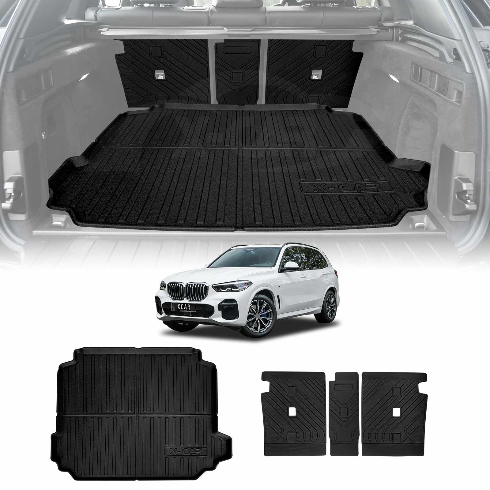 Boot Liner Back Seat Protector for BMW X5 X5M G05 F95 2018-Onwards All ...