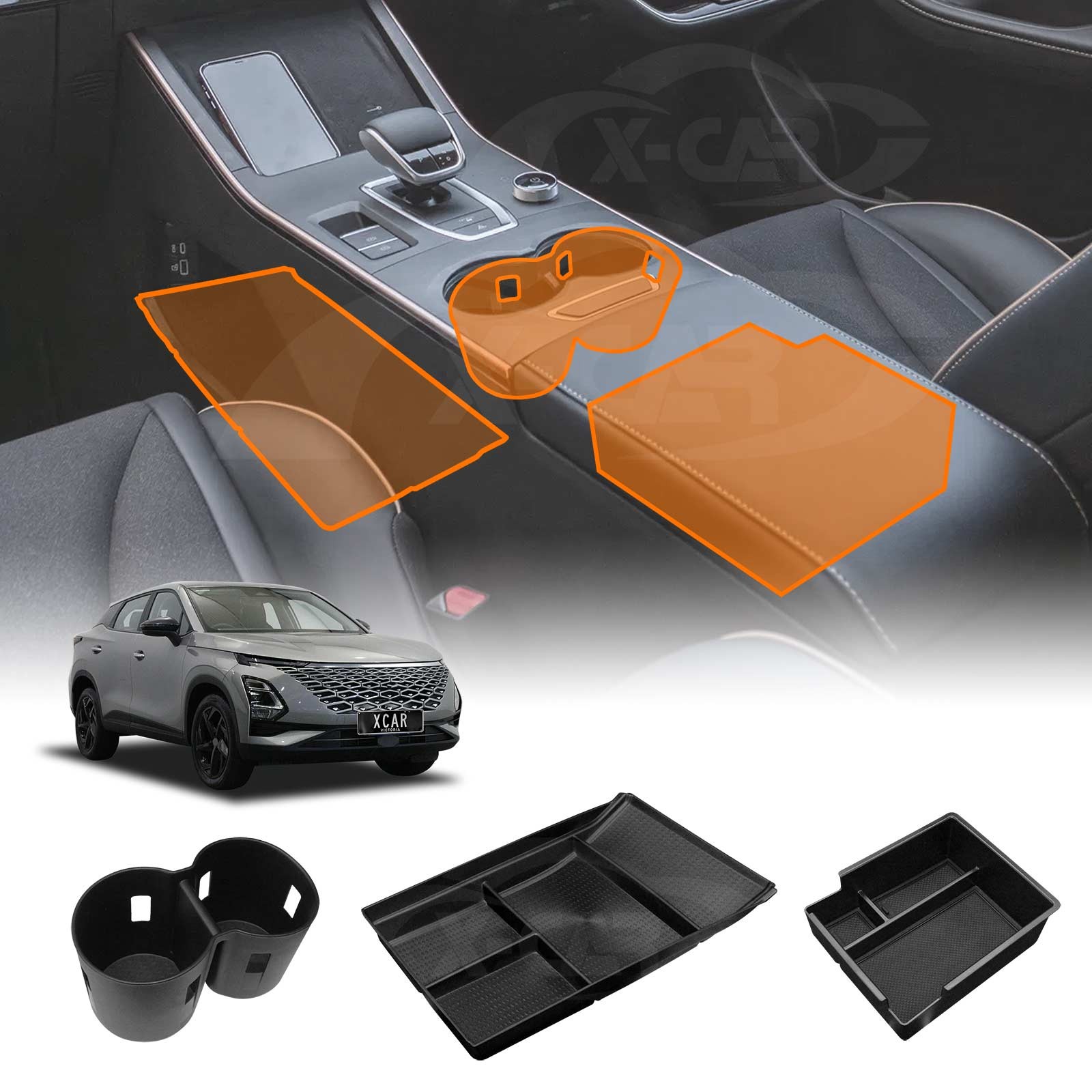 Centre Console Organizer Tray for Chery OMODA 5 2023-Onwards Armrest ...