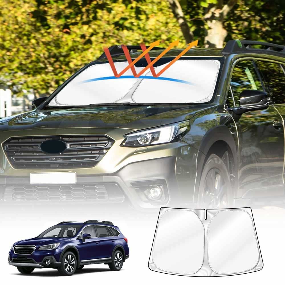 WindScreen Sun Shade for Subaru Outback 2015-2025 Blocks UV Rays Foldable Custom Wind Screen Sun ...