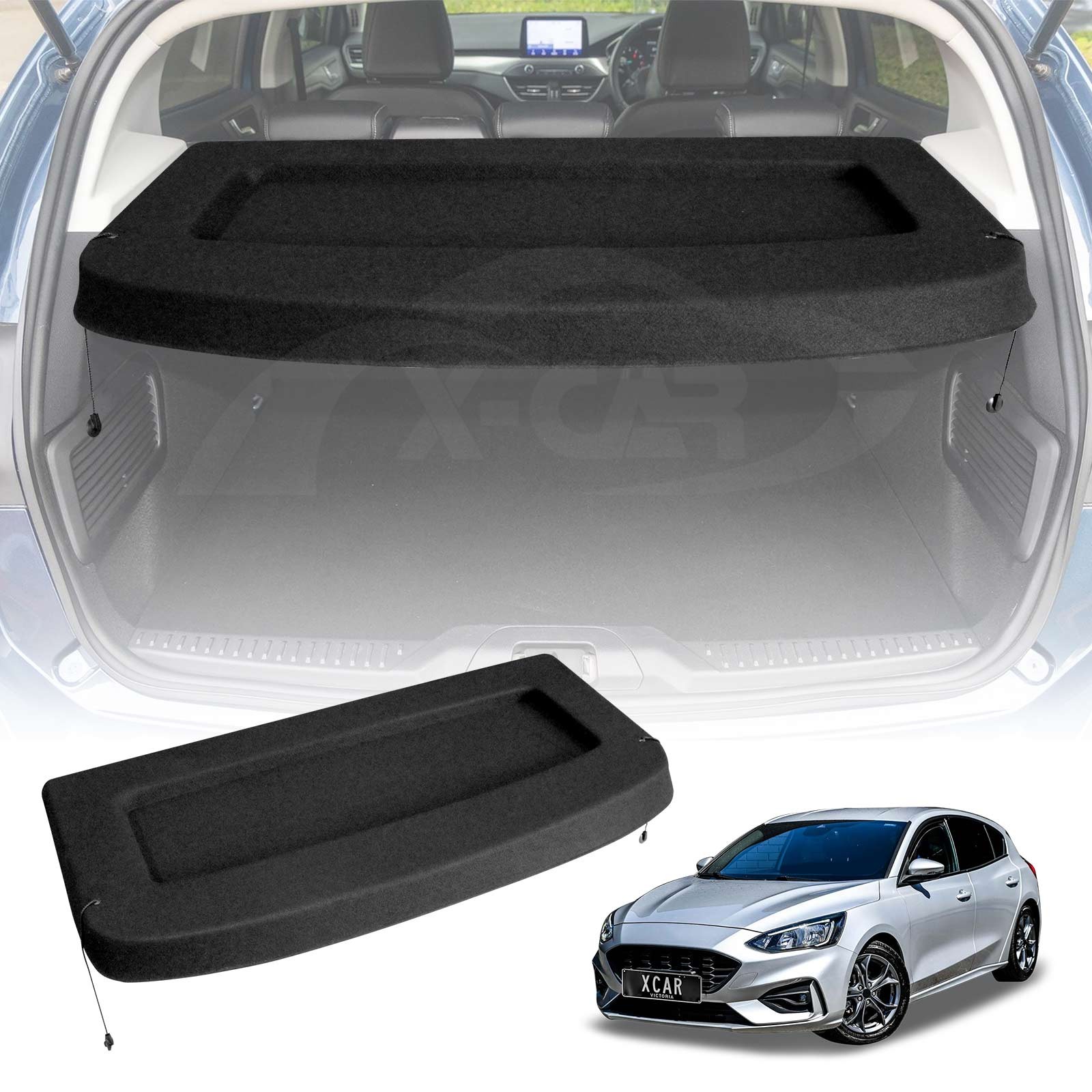 Car Trunk Shade for Ford Focus 2018-2024 Rear Cargo Security Shield ...