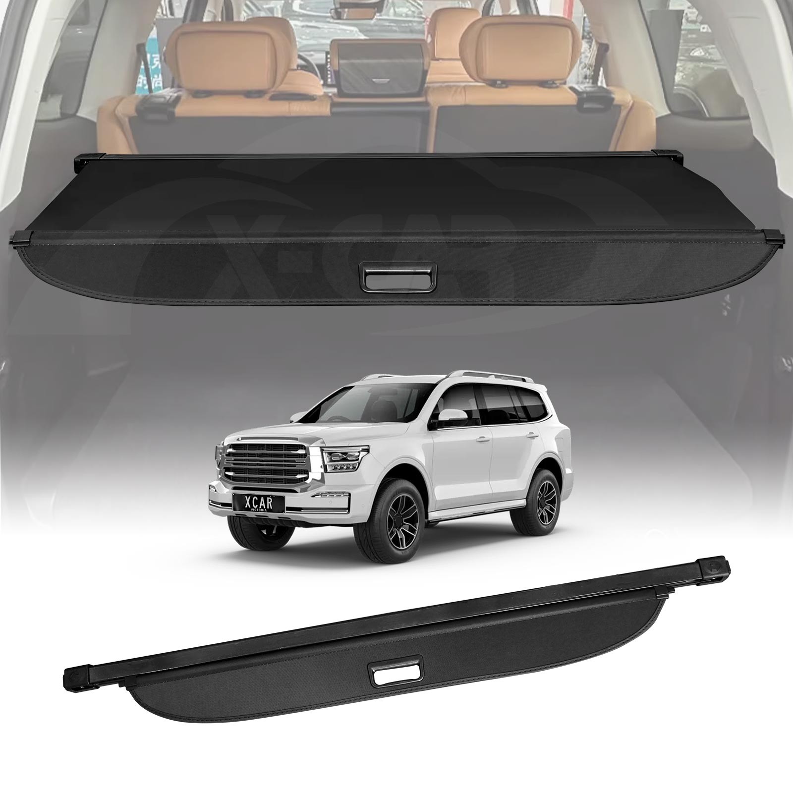 Retractable Cargo Cover for GWM Tank 500 Tank500 2024-Onwards Rear Rack ...