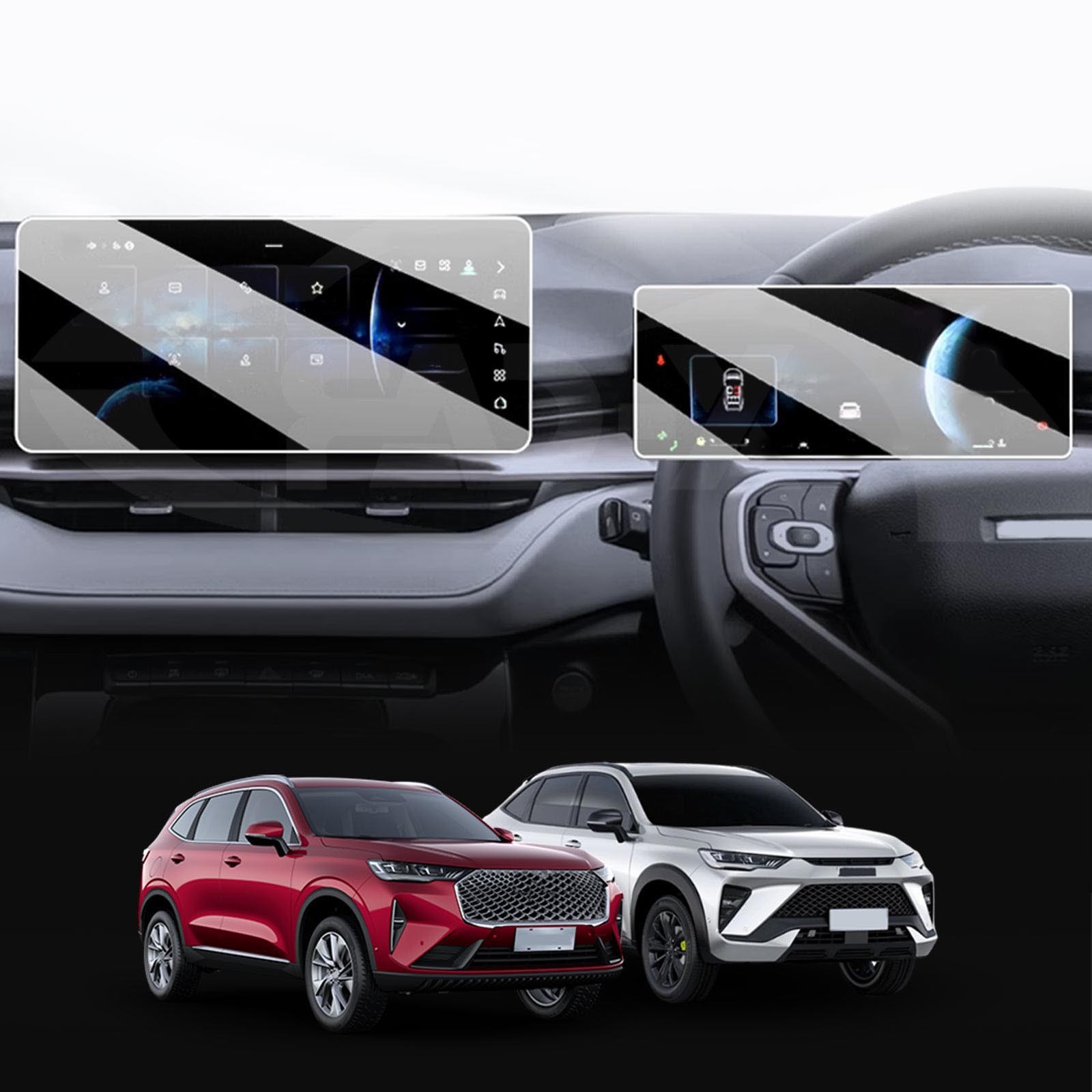Tempered Glass Dash Center Console Screen Protector for GWM Haval H6 ...