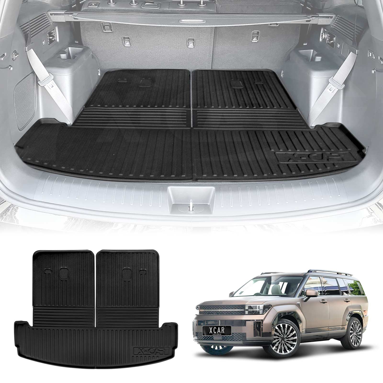 Boot Liner for Hyundai SantaFe Santa Fe 6/7 Seater 2024-Onwards Heavy ...