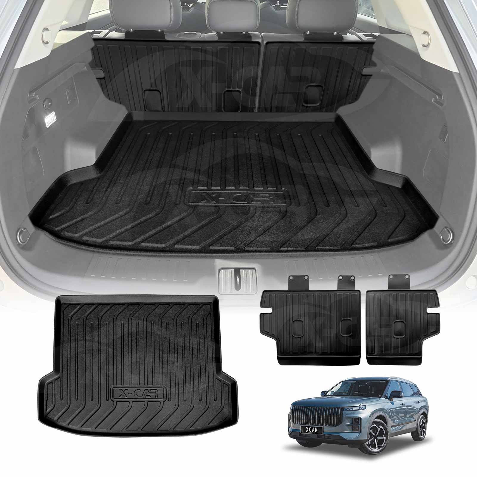 Boot Liner Set for Jaecoo J7 2024-Onwards All Weather Heavy Duty Car ...