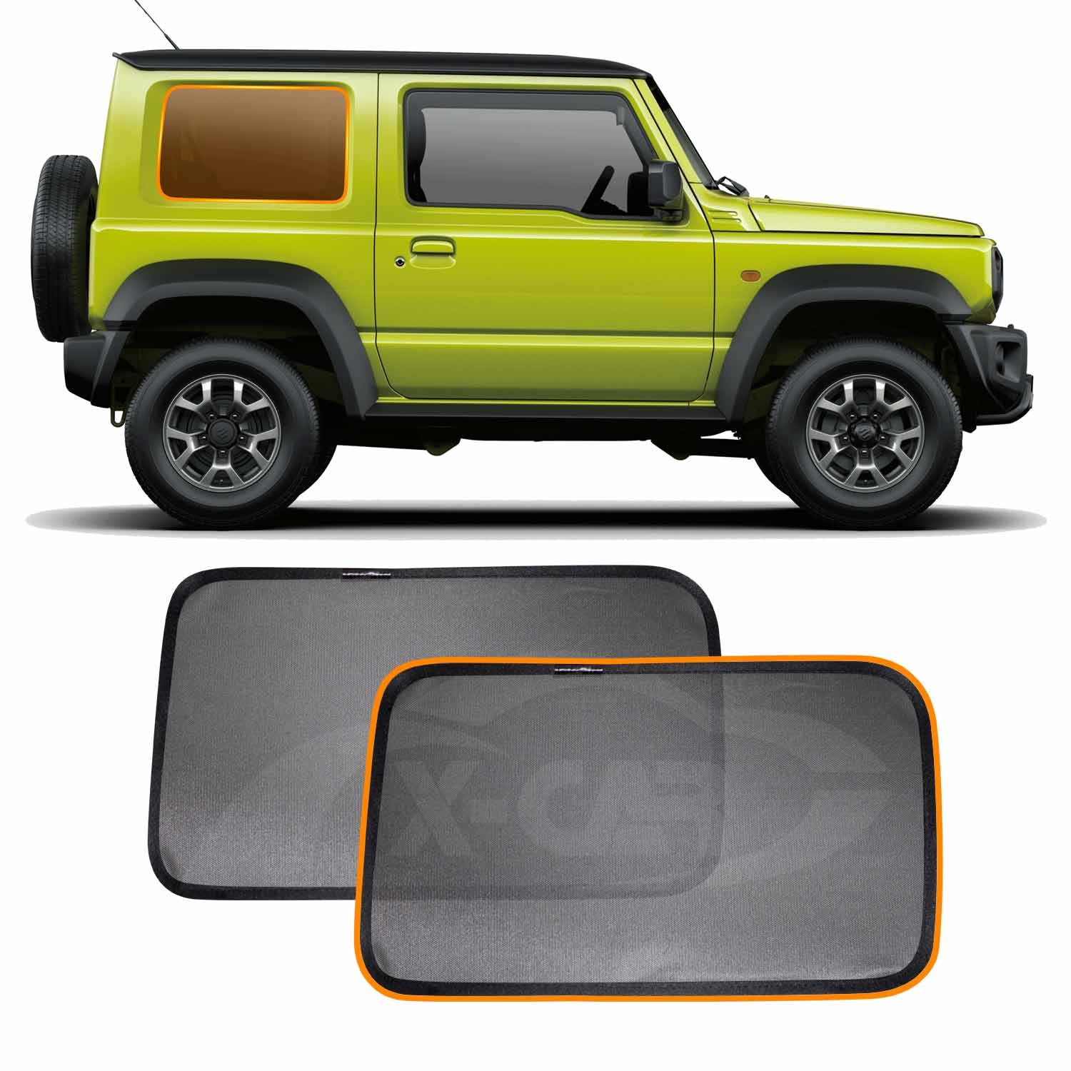 Rear Window Sun Shade for Suzuki Jimny 3-Door 2018-2025 Car Sun Blind Mesh