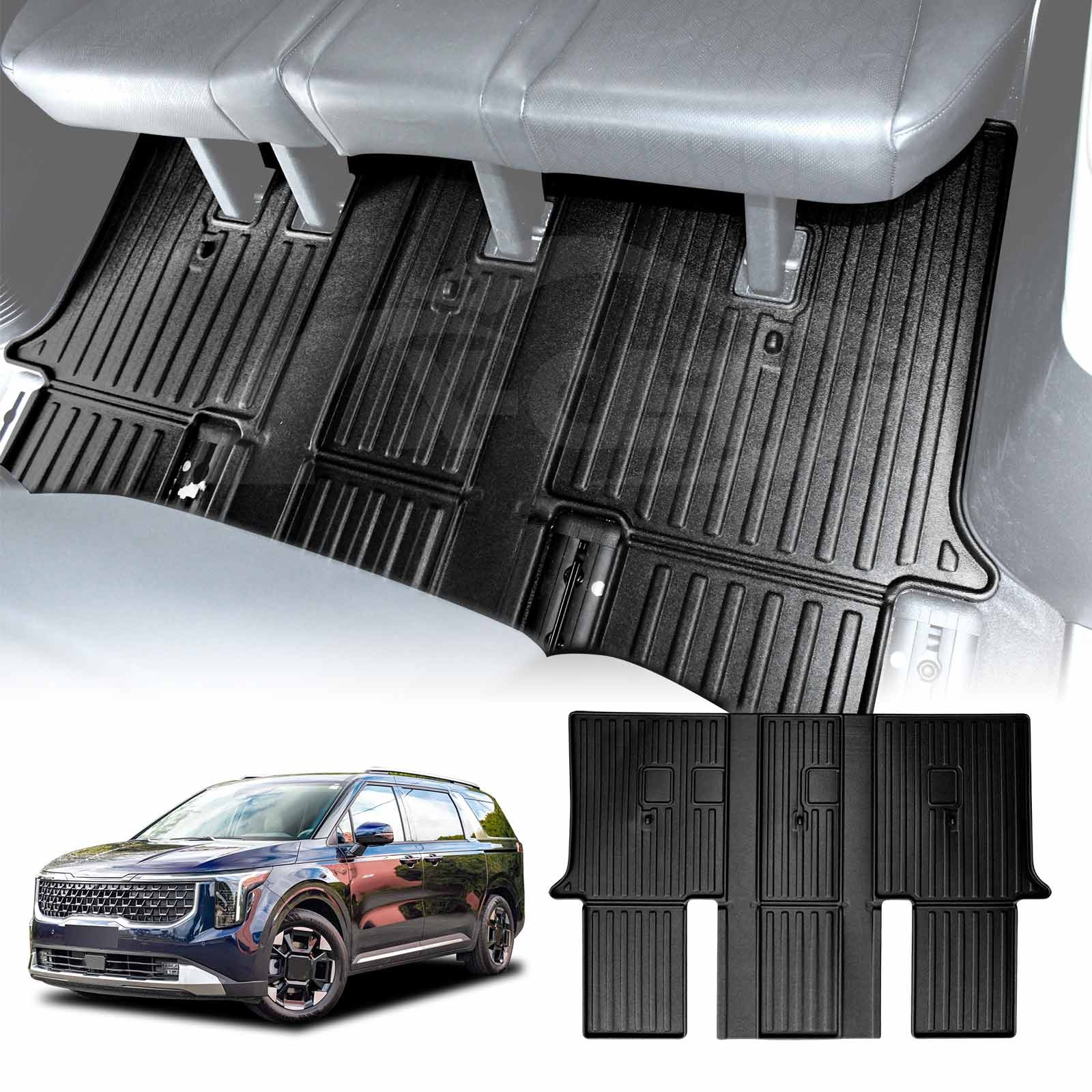 3D Third Row Seat Floor Mat for Kia Carnival KA4 Series 2020-Onwards ...