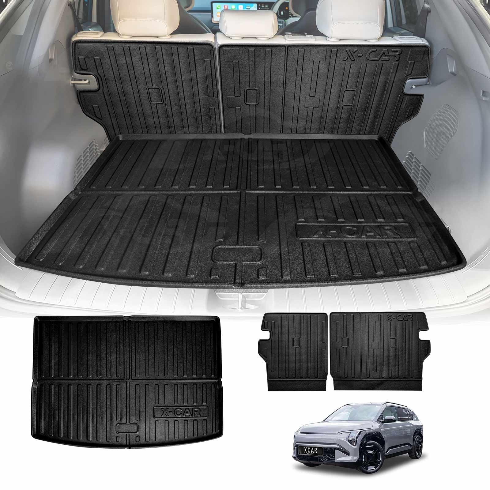 Boot Liner Kick Mats Set for Kia EV3 2025-Onwards All Weather Heavy ...