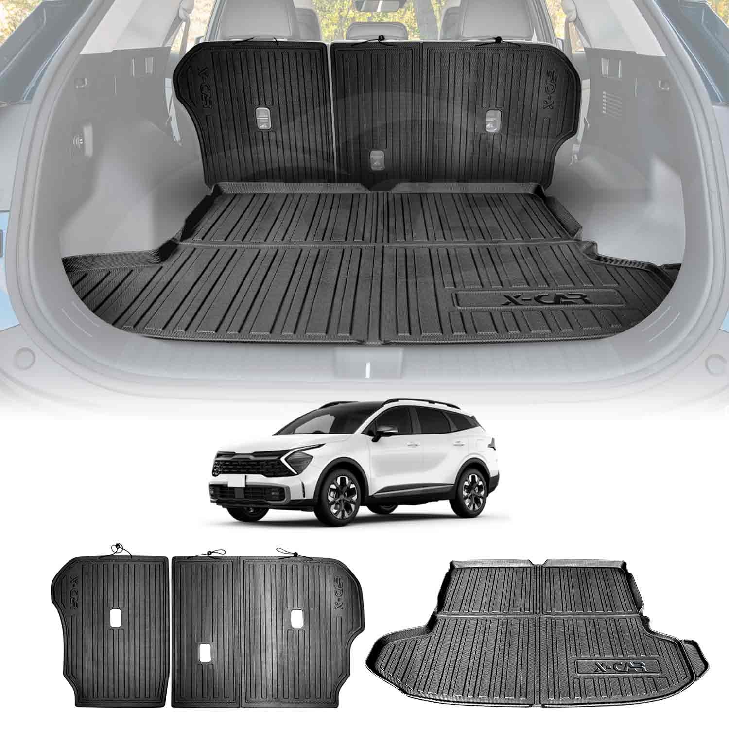 Boot Liner Kick Mats Set for Kia Sportage 2021-2025 All Weather Heavy ...