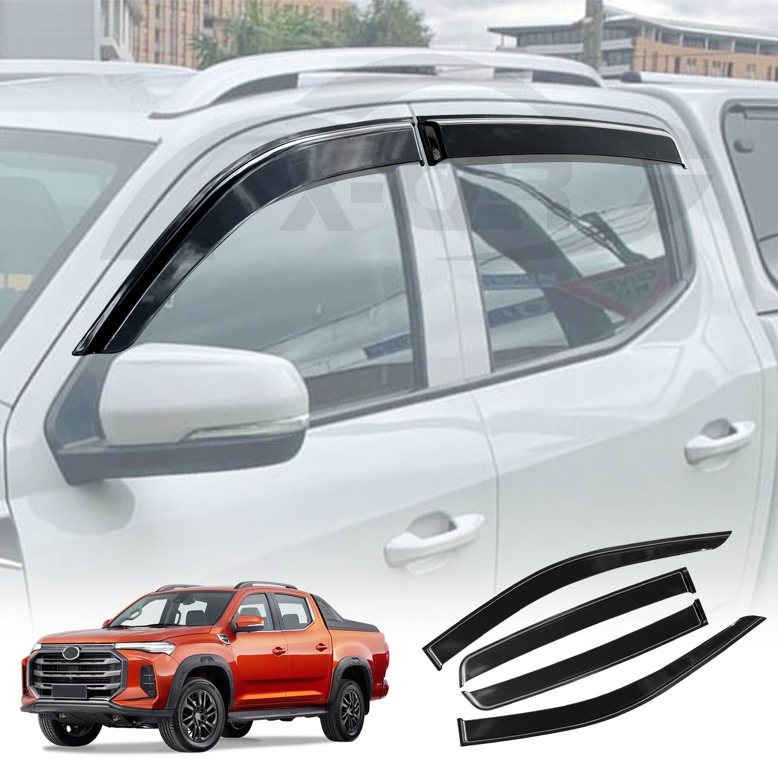 Weathershields for LDV T60 Ute 2017-2024 Car Weather Shields Wind ...