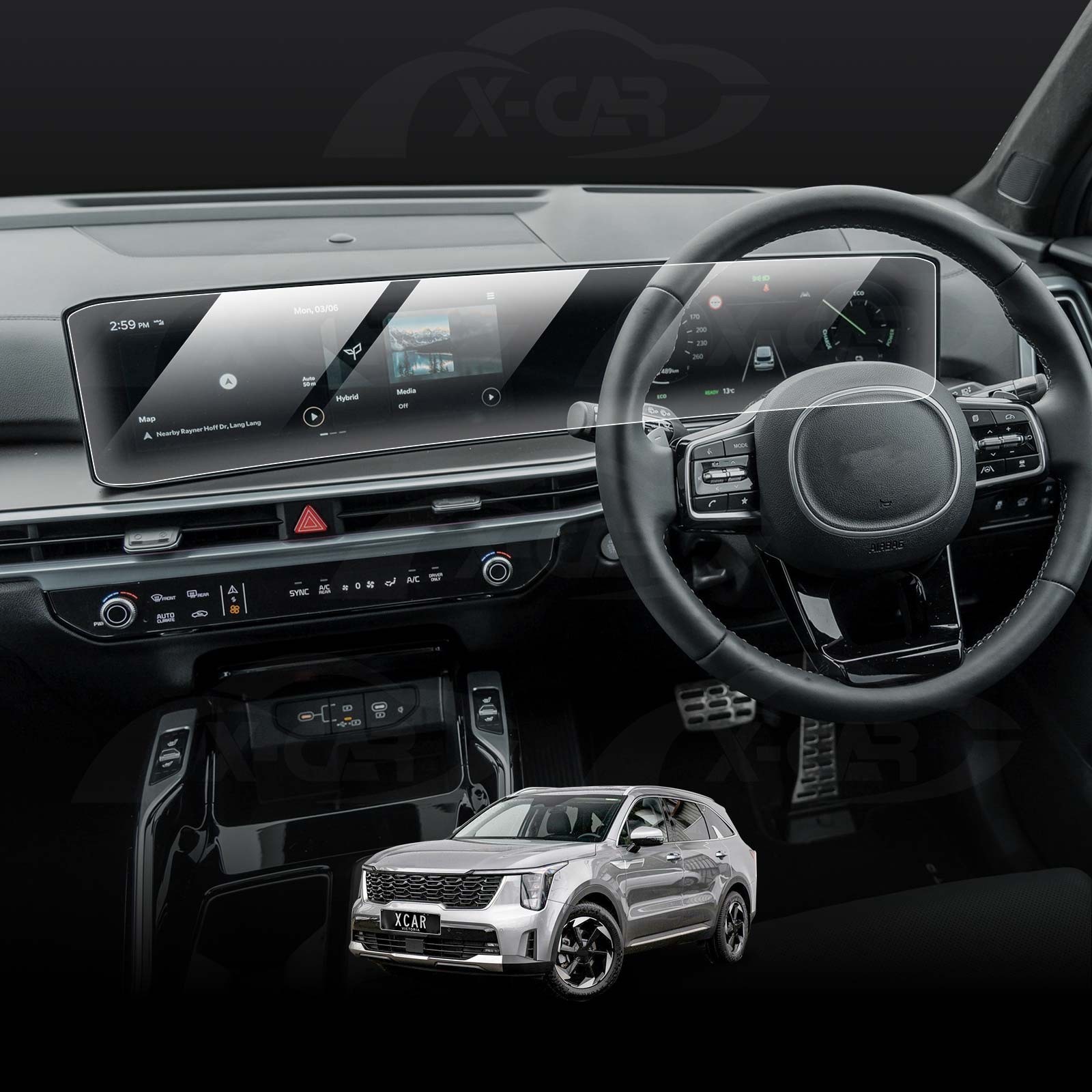 Screen Protector for Kia Sorento MQ4 Series 2023-Onwards 12.3-inch ...