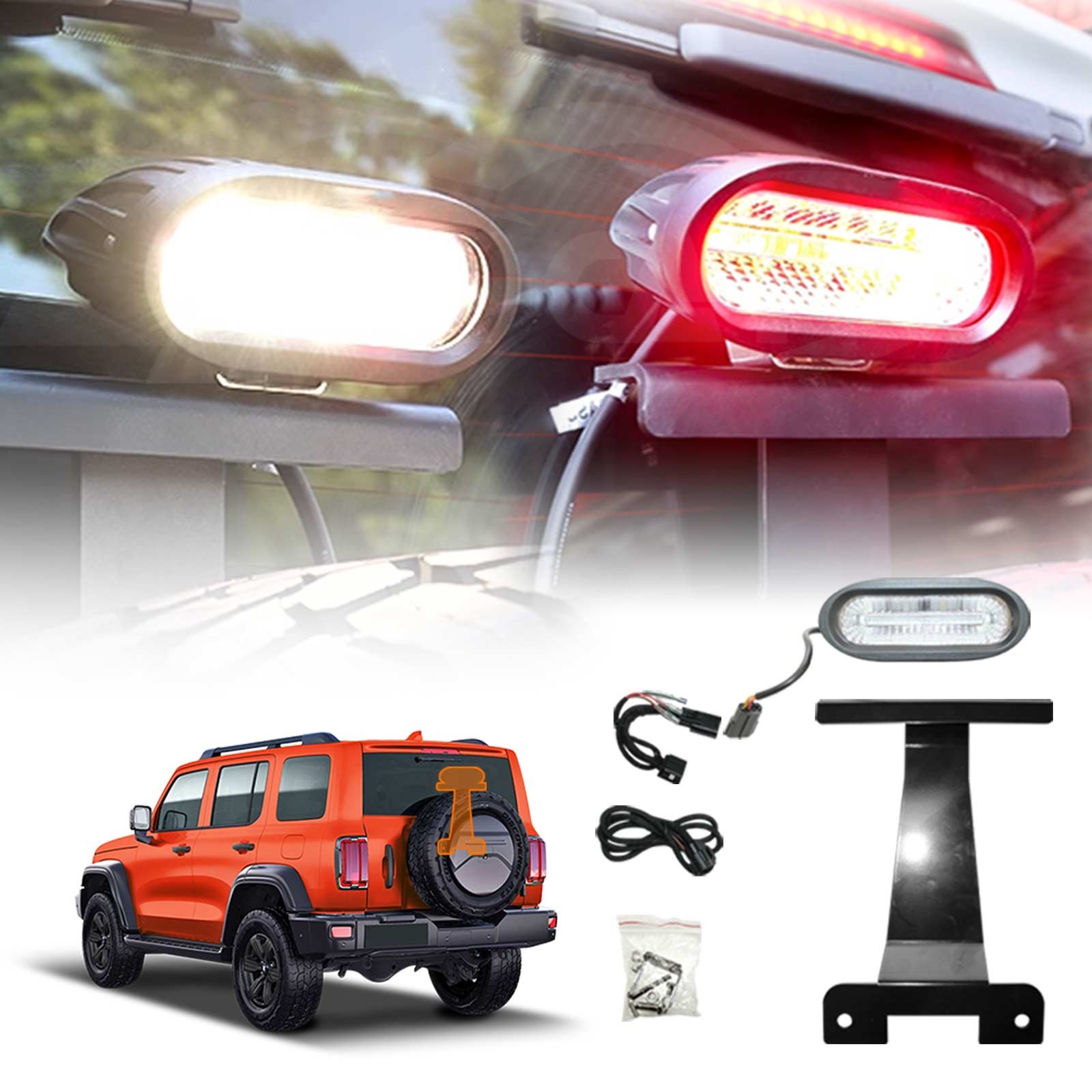 Tailgate Spare Tire High-Mounted Light for GWM Tank 300 2023-2025 ...