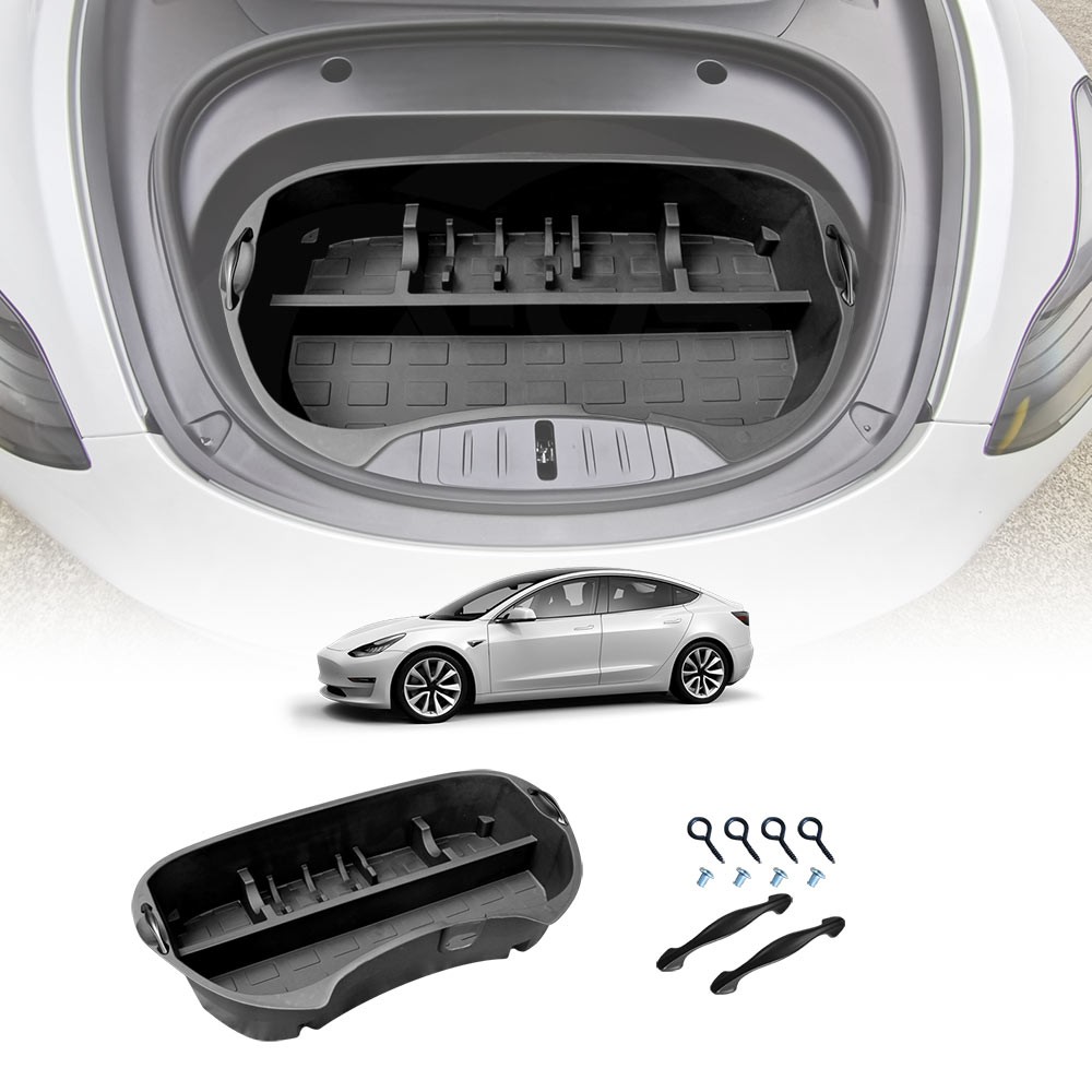 Tesla Model 3 Front Trunk Cargo Organizer Frunk Storage Box Organiser ...