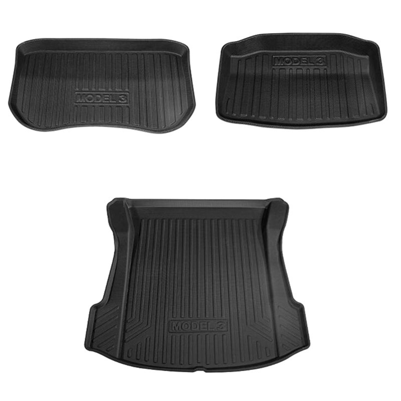 Boot Liner for Tesla Model 3 2019-2023 Heavy Duty Rear Front Cargo ...