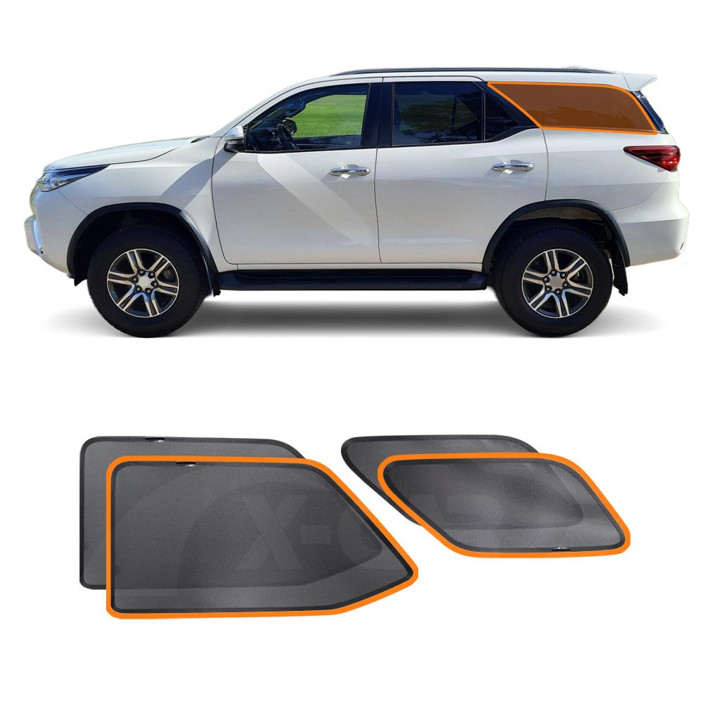 Port Rear Window Sun Shade for Toyota Fortuner 2015-2025 Car Sun Blind ...